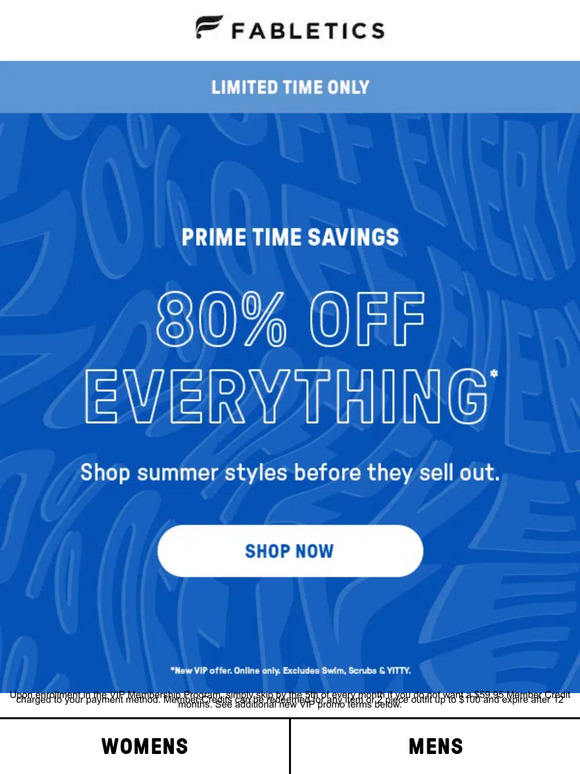 Fabletics Email Newsletters: Shop Sales, Discounts, and Coupon Codes