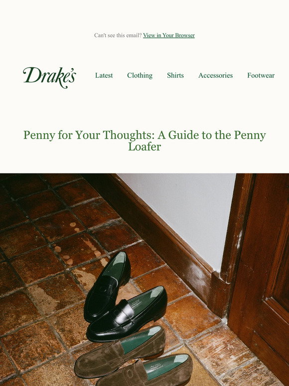 Drake's: Penny for Your Thoughts: A Guide to the Penny Loafer | Milled