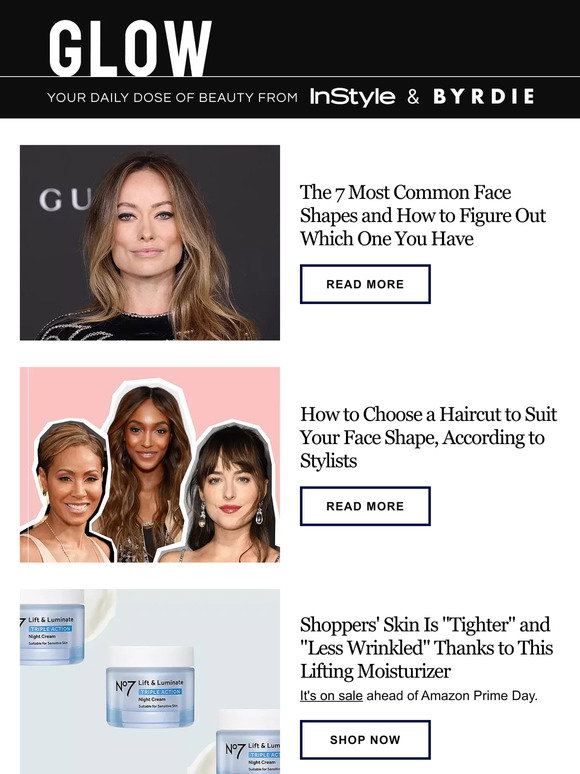 InStyle: How to determine your face shape and the most common types ...