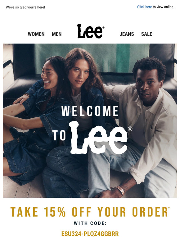 Lee: Welcome to Lee 👋. Here's 15% off | Milled