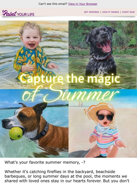 Paint Your Life: See the portraits that spark summertime nostalgia ...