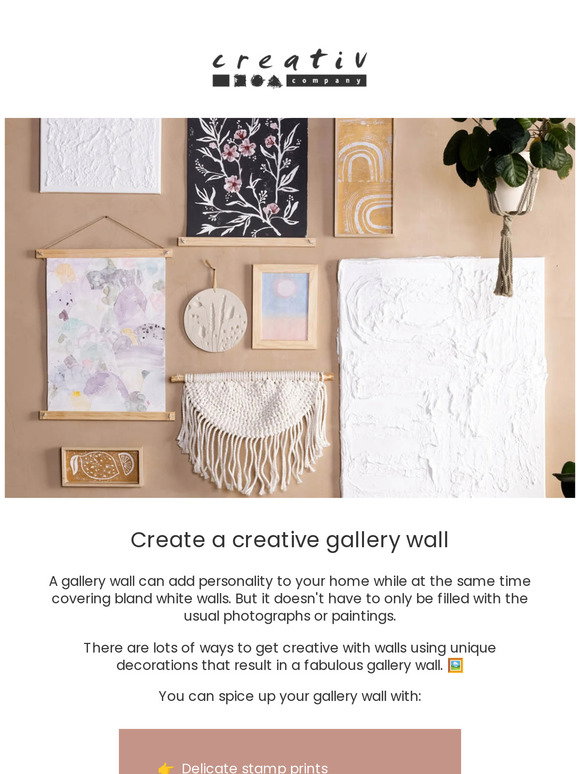Creativ Company: See how to create a gallery wall filled with creative ...