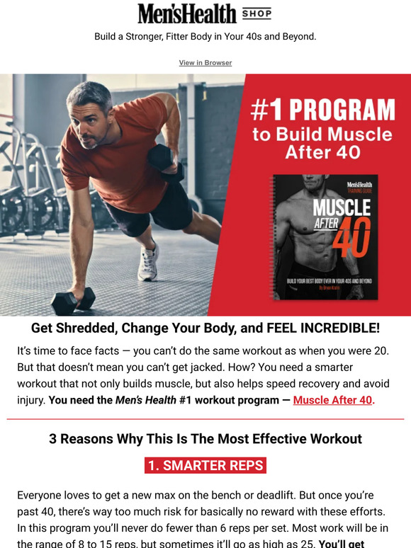 Men'sHealth: The Ultimate Workouts for Men Over 40 💪 | Milled