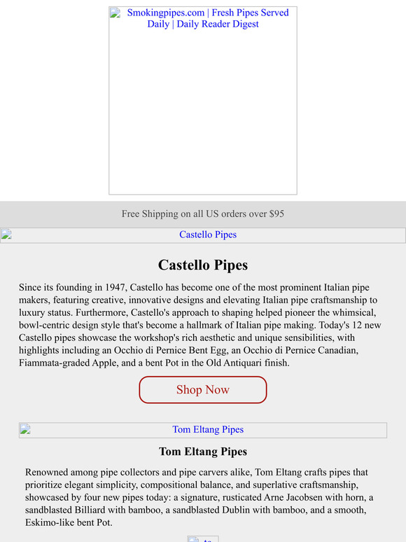 Smokingpipes.com: Castello Pipes | Italian Innovation in Pipe Design ...