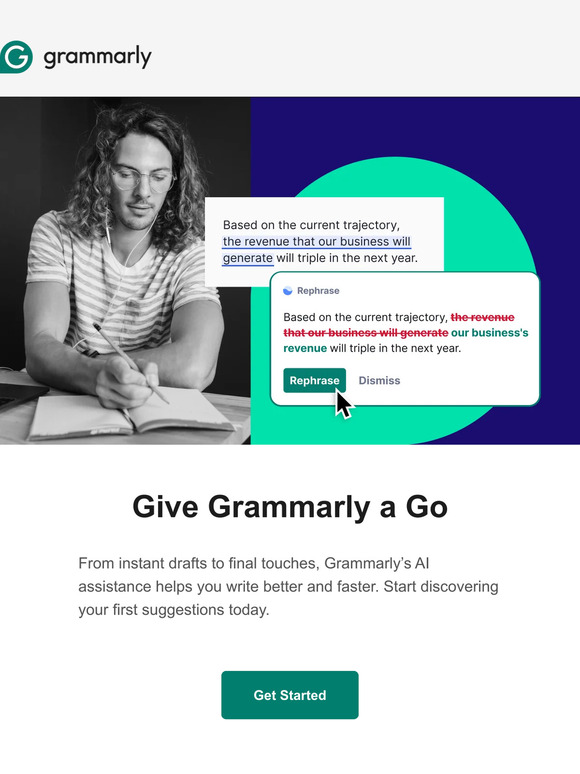 Grammarly: Congrats on taking the first step toward effective ...