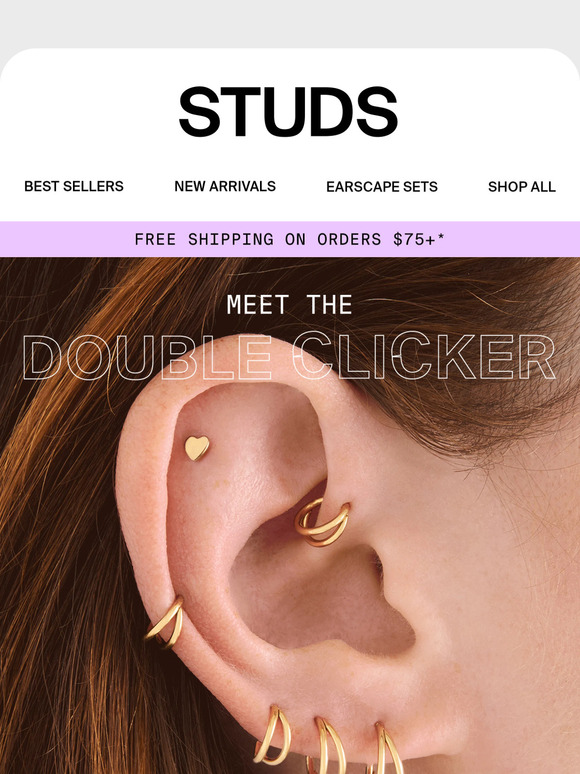 Studs: Meet the Double Clicker 💕 | Milled