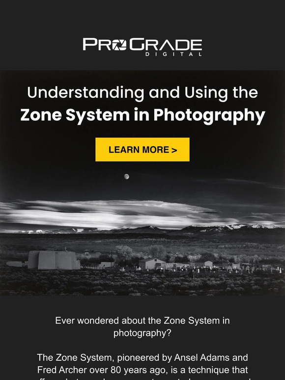 ProGrade Digital: Understanding and Using the Zone System in Photography | Milled