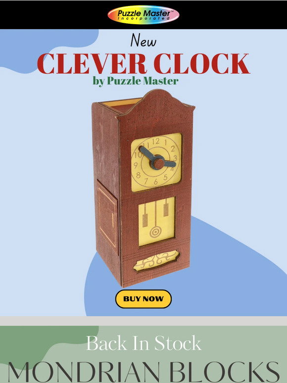 Puzzle Master: —, The time is right to get the Clever Clock Puzzle Box ...