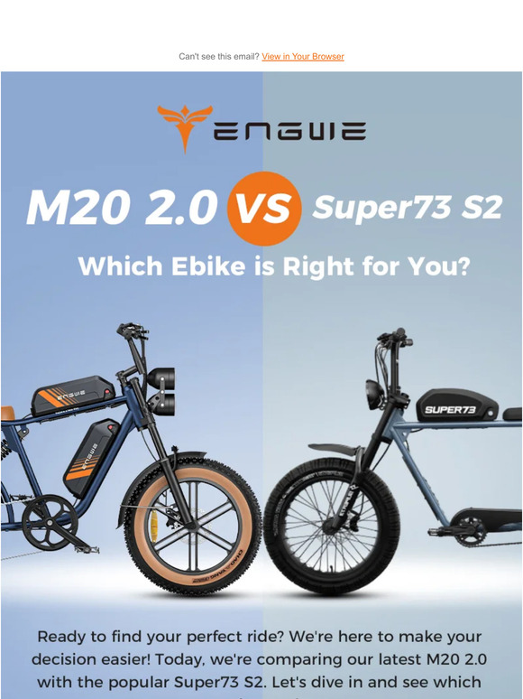 Engwe: 🔎M20 2.0 vs. Super73 S2 – Which eBike is Your Perfect Match ...