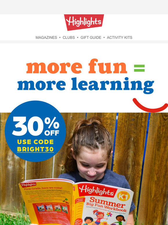 Highlights for Children: Summer learning now ☀️ EXTRA 30% OFF ☀️ | Milled