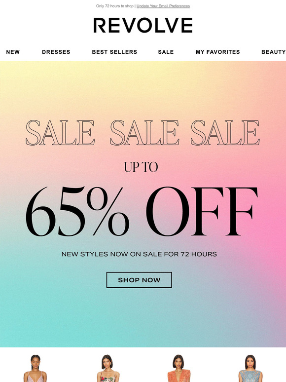 REVOLVE Email Newsletters: Shop Sales, Discounts, and Coupon Codes