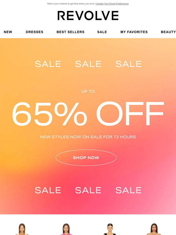 REVOLVE Email Newsletters: Shop Sales, Discounts, and Coupon Codes