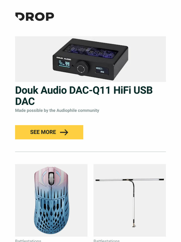 Drop: Douk Audio DAC-Q11 HiFi USB DAC, Pwnage x BLG Stormbreaker ...