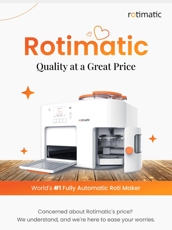 Rotimatic: Quality you can trust, price you'll love | Milled