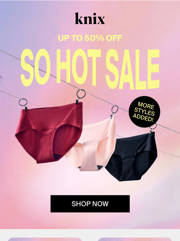 Knix: 🎉100s of styles up to 50% OFF🎉 | Milled