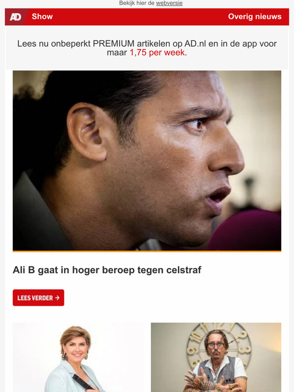 AdHouse: Ali B gaat in hoger beroep tegen celstraf | Tony ging viraal als lookalike van Johnny ...