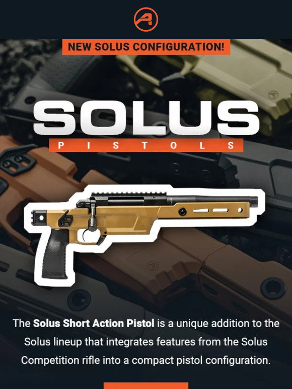 Aero Precision: 🔥 NEW SOLUS Bolt Action Pistol | Milled