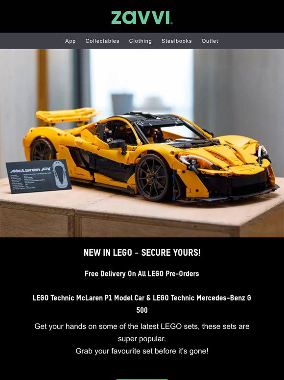 Zavvi: 🔥LEGO Release Alert - New Lines! Including Mclaren P1 & Mercedes ...