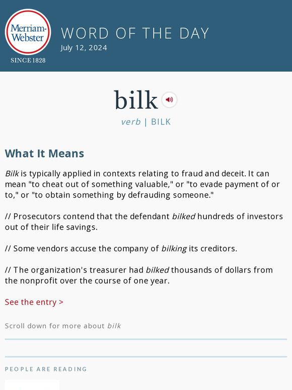 Merriam-Webster: Bilk - plus, Flower Etymologies For Your Spring Garden ...
