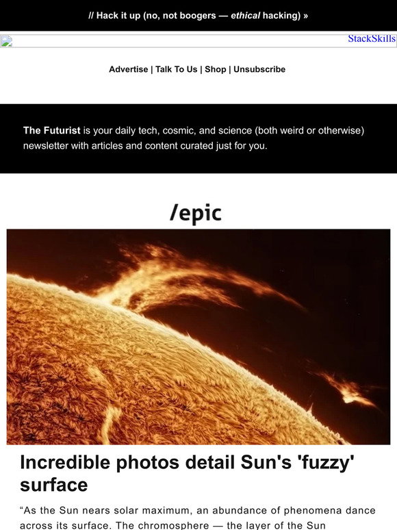 StackSocial: Fluffy sun looks very huggable but is actually just really ...