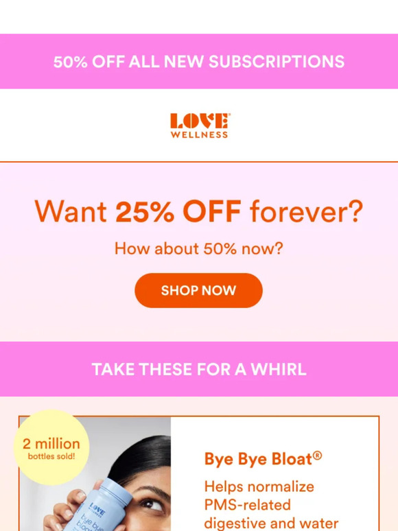 Love Wellness Email Newsletters: Shop Sales, Discounts, and Coupon Codes