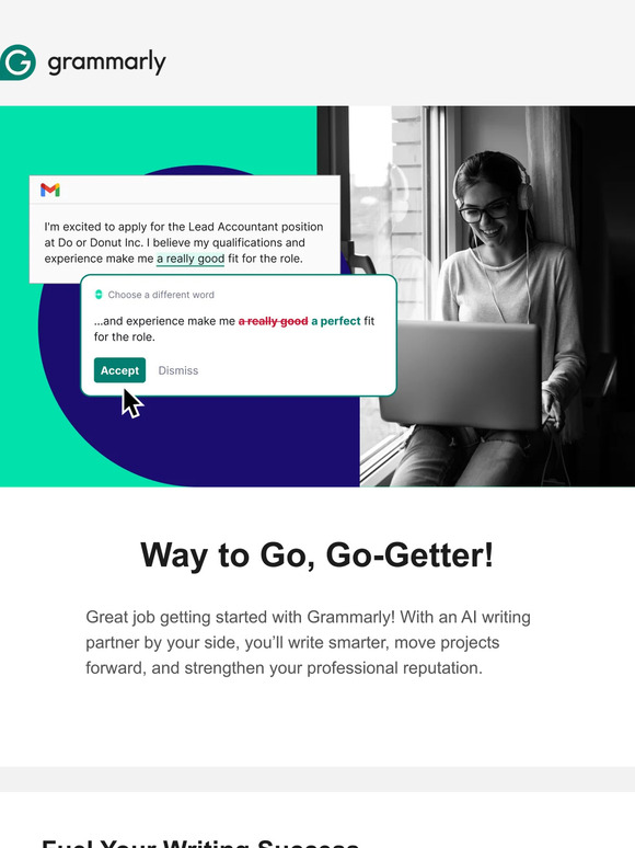 Grammarly: Take the next step! | Milled