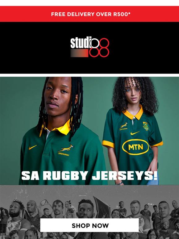 Studio 88: Show your pride in the Springboks | Shop South African rugby ...