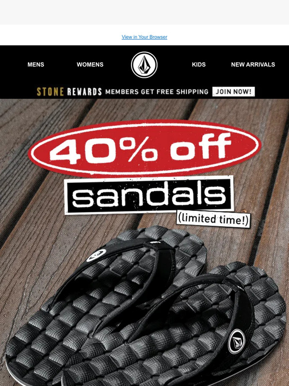Volcom: Step up your sandal game! 🩴 | Milled