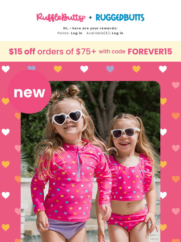 RuffleButts: 💜💗🧡💛 New Heart Swim is HERE! | Milled