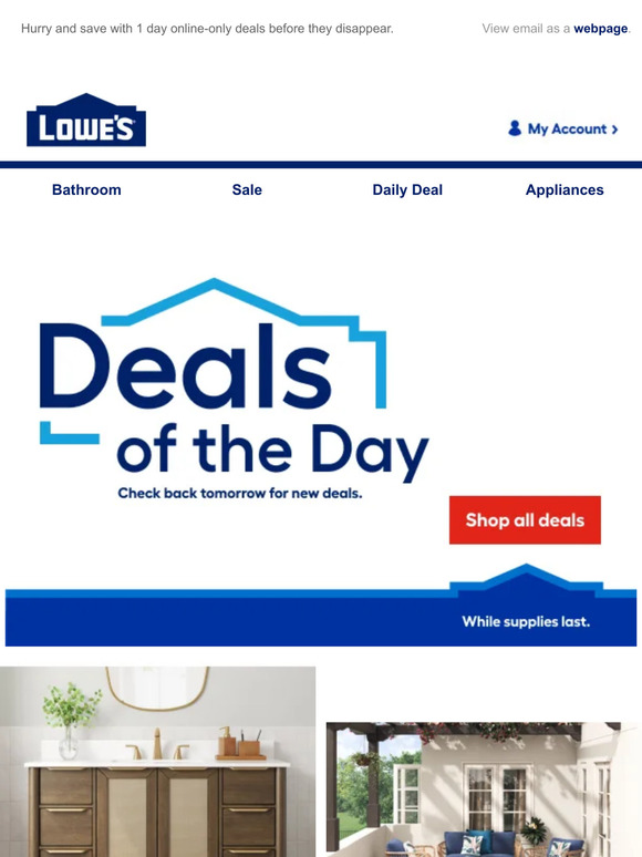 Lowes Email Newsletters: Shop Sales, Discounts, and Coupon Codes