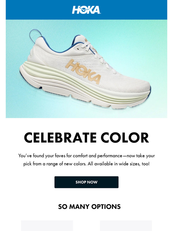 Hoka: New colors for wide sizes | Milled