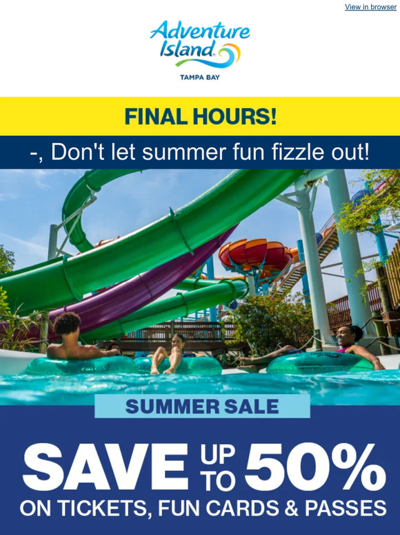 SeaWorld: 🏖️ FINAL HOURS: Save Up to 50% on Tickets, Fun Cards, and ...