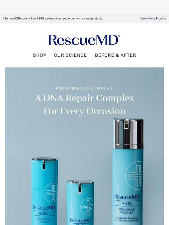 Rescue MD: Which Size DNA Repair Complex is Right for Me? | Milled