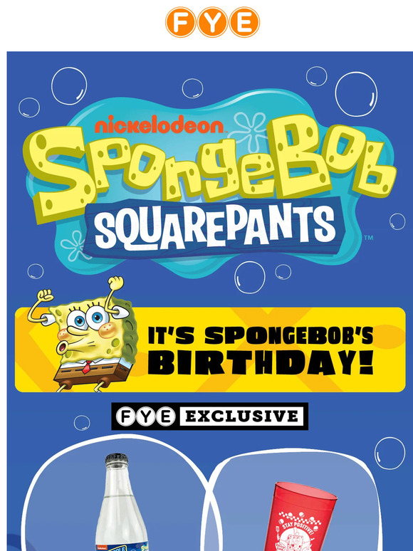 FYE: Cheers to 25 years of SpongeBob SquarePants! 🍍 | Milled