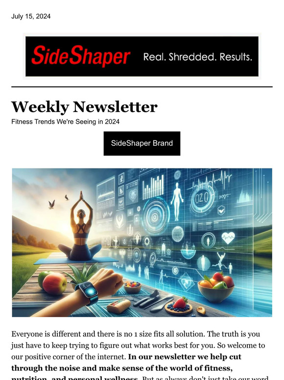 Side Shaper: Top 5 Fitness Trends of 2024 | Milled