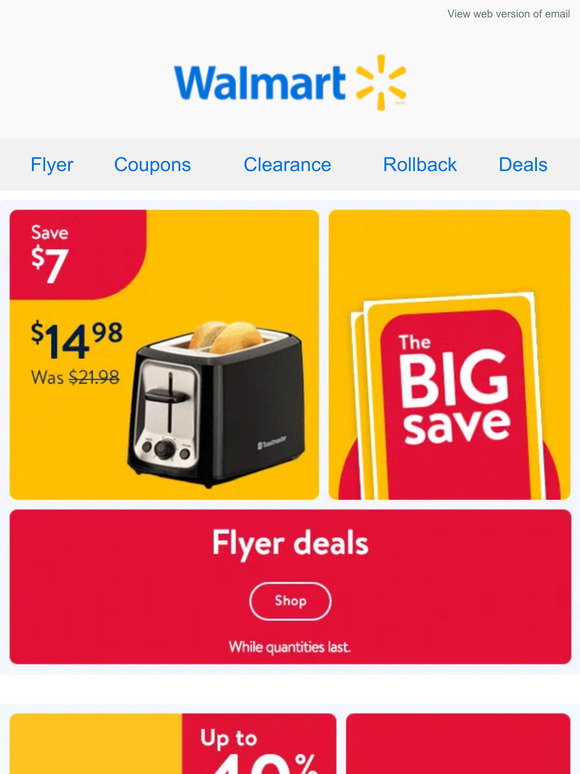 Walmart: Up to 40% OFF electronics 📺 | Milled