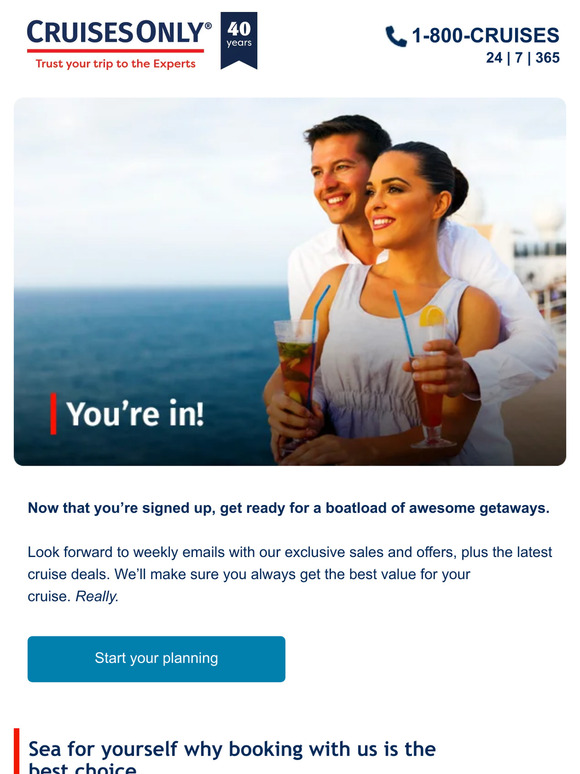 CruisesOnly: Welcome aboard! Your epic cruise awaits … | Milled