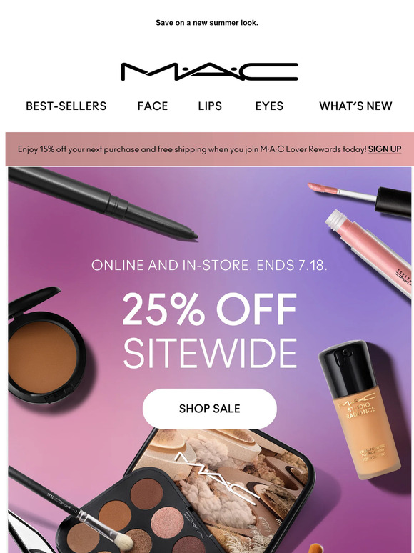 MAC Email Newsletters: Shop Sales, Discounts, and Coupon Codes