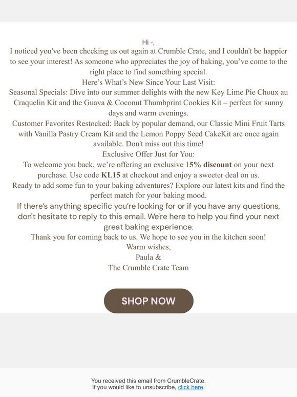 Crumble Crate: Welcome Back to Crumble Crate – See What’s New! | Milled