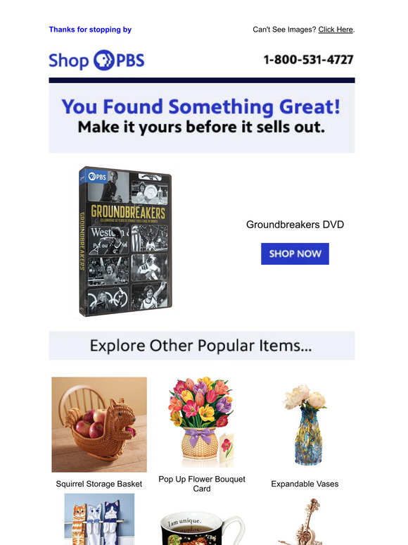Shop.PBS.org: Something Caught Your Eye? | Milled