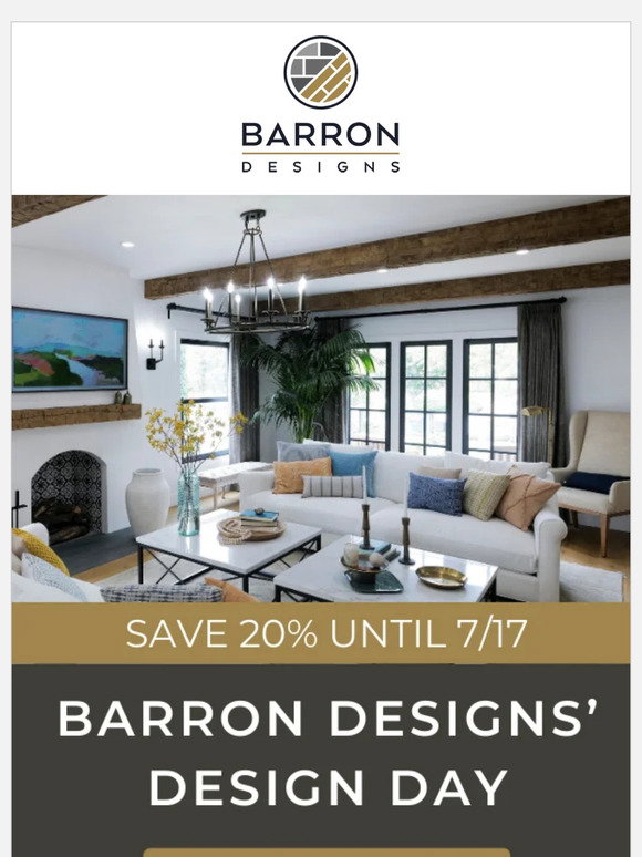 Barron Designs: Happening NOW! Save 20% On All Beams, Panels, and ...