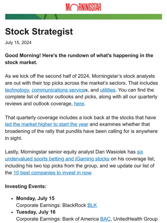 Morningstar: Best International Companies to Own: 2024 Picks | Milled