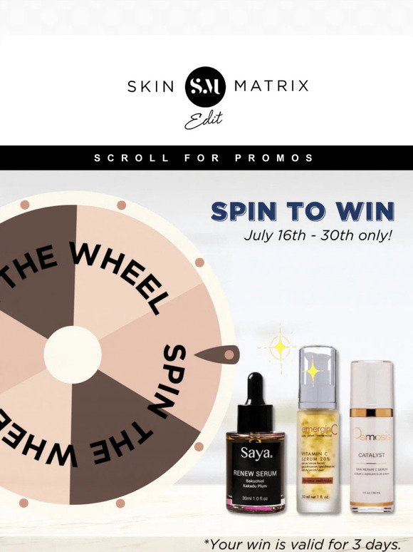 Skin Matrix: Spin to Win Promo - Starts Now! | Milled