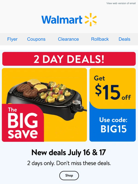 Walmart: 2 days only! GET $15 OFF 🤩 | Milled