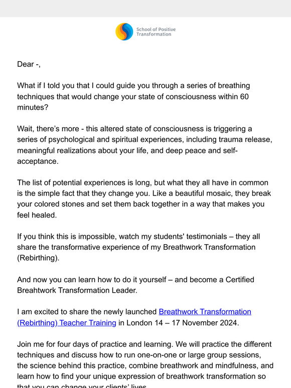 School of Positive Transformation: 🫁 How can Itai’s Breathwork ...
