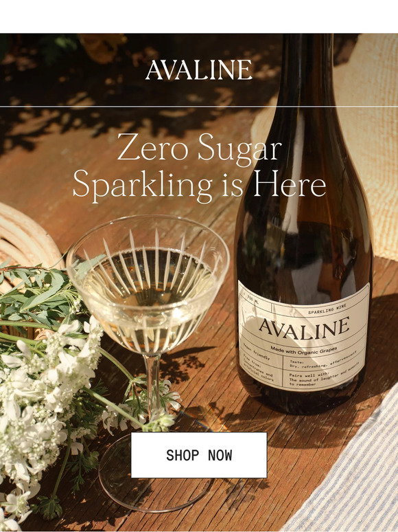 Avaline: Zero sugar Sparkling is here! | Milled