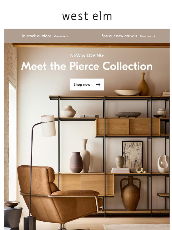 West Elm: INTRODUCING: The Pierce Collection | Milled