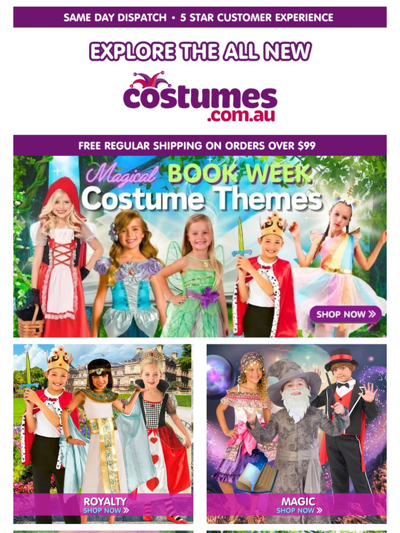 Costumes.com.au: Explore Our Magical Book Week Themes | Milled