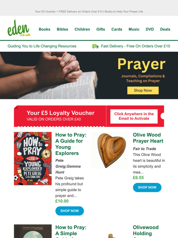 Eden: `How to Pray: A Guide for Young Explorers` by Pete Greig & More ...