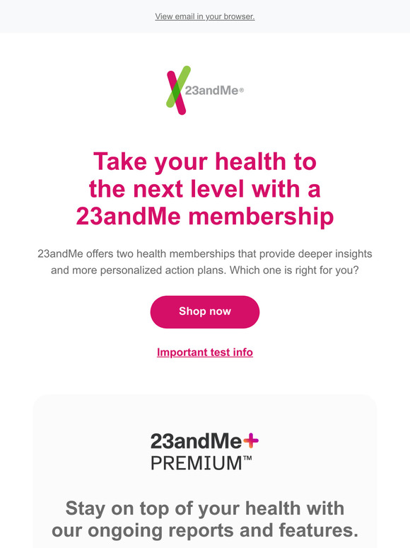 23andMe: Introducing 23andMe+ Memberships | Milled